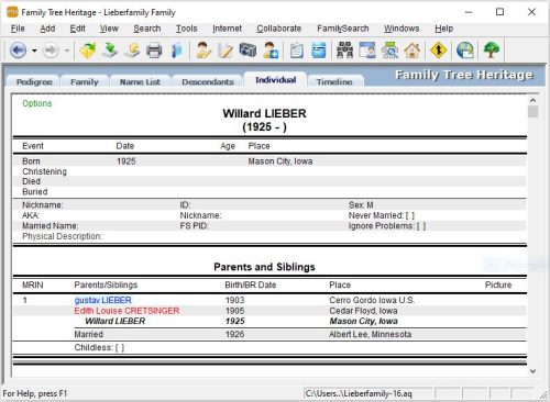 Family Tree Heritage™ Gold | Individual Software