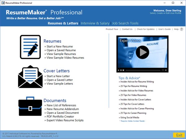 ResumeMaker® Professional Deluxe 20 | Individual Software